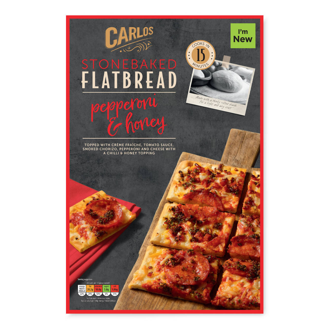 Pepperoni & Honey Stonebaked Flatbread | ALDI UK
